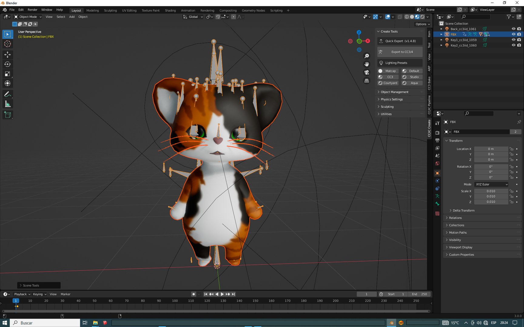 3D model CARTOON CAT ANIMATED - TurboSquid 2102759