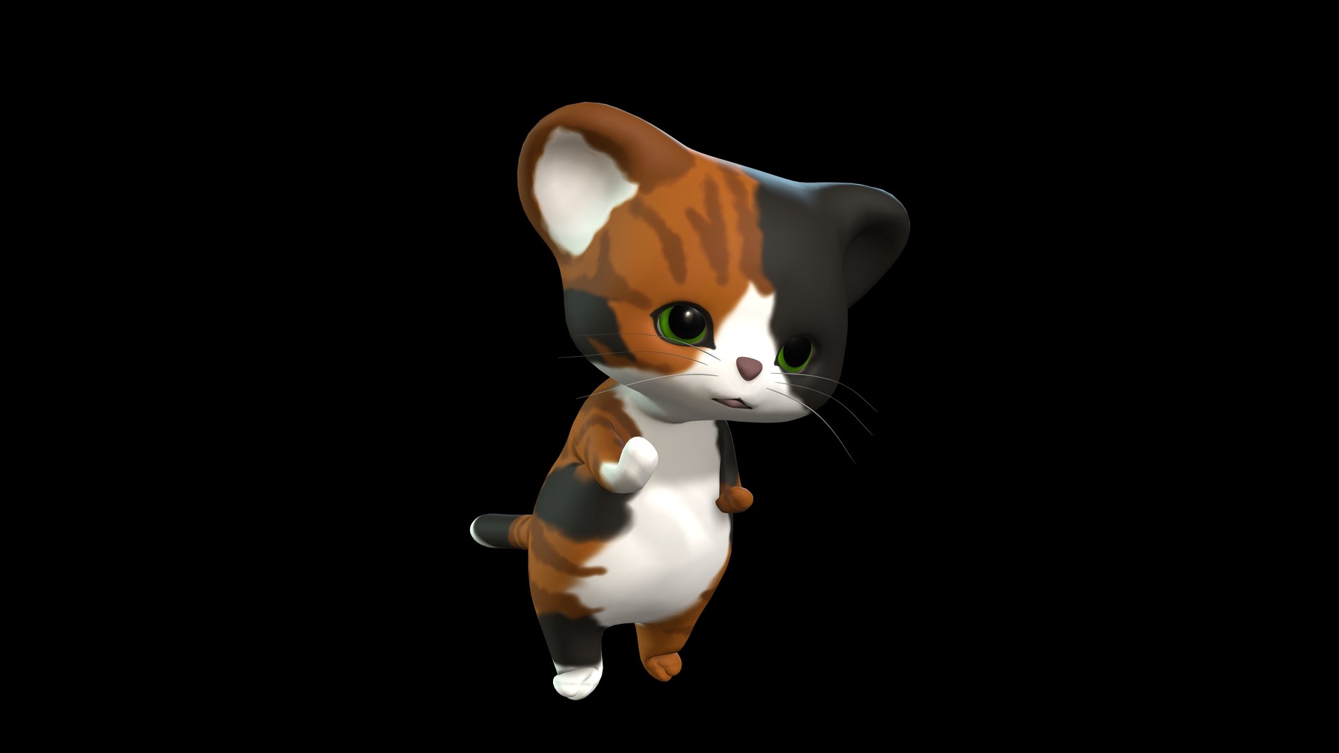 3D model CARTOON CAT ANIMATED - TurboSquid 2102759