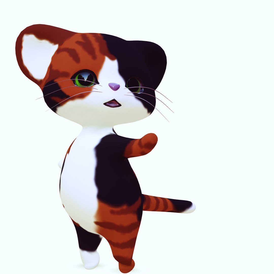 3D model CARTOON CAT ANIMATED - TurboSquid 2102759