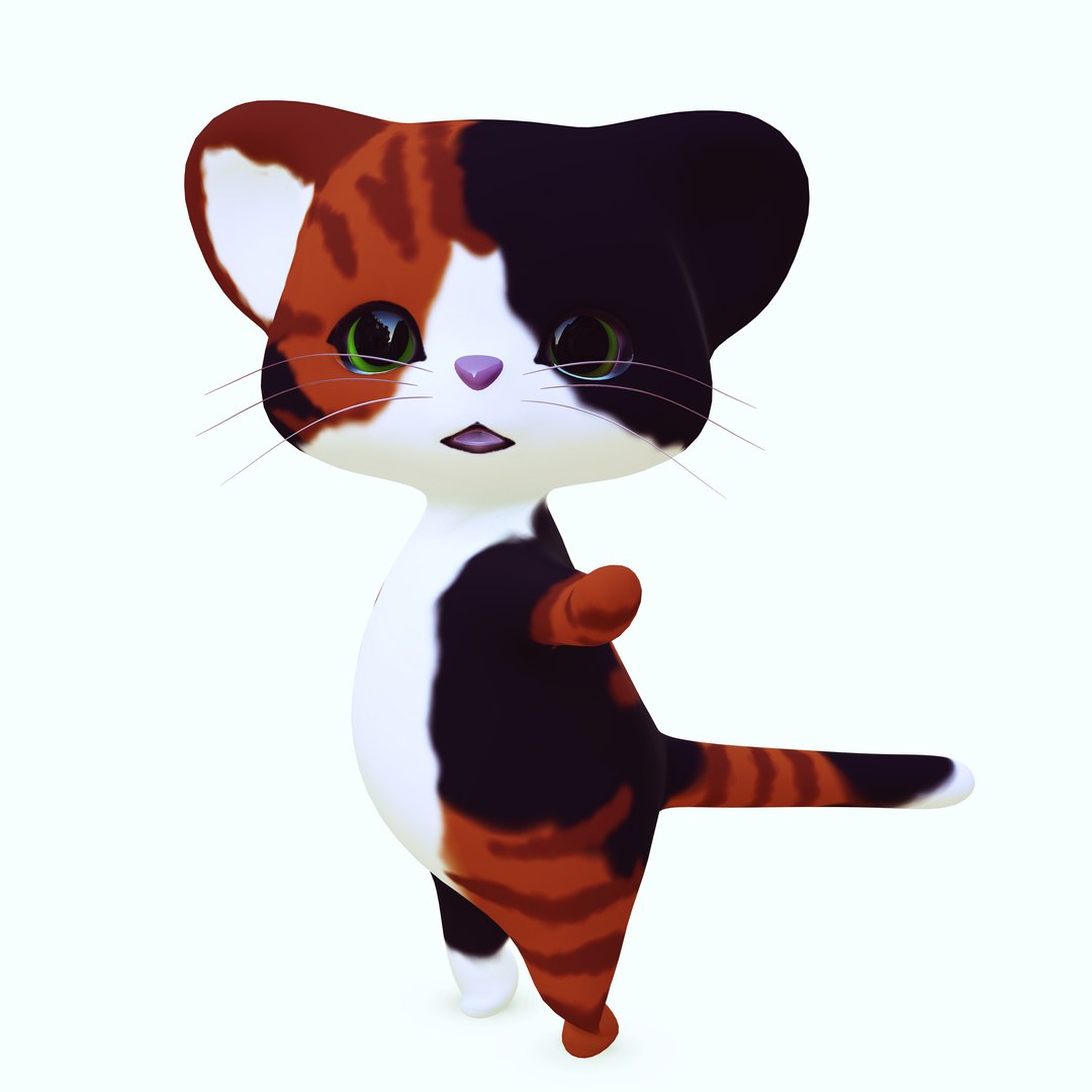 3D model CARTOON CAT ANIMATED - TurboSquid 2102759