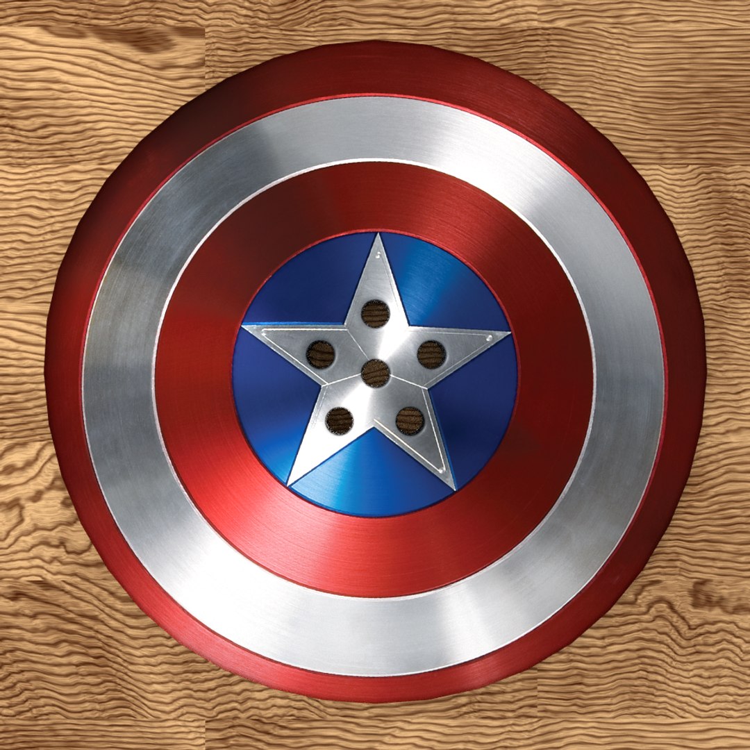 Cap Shield Button 3d Obj