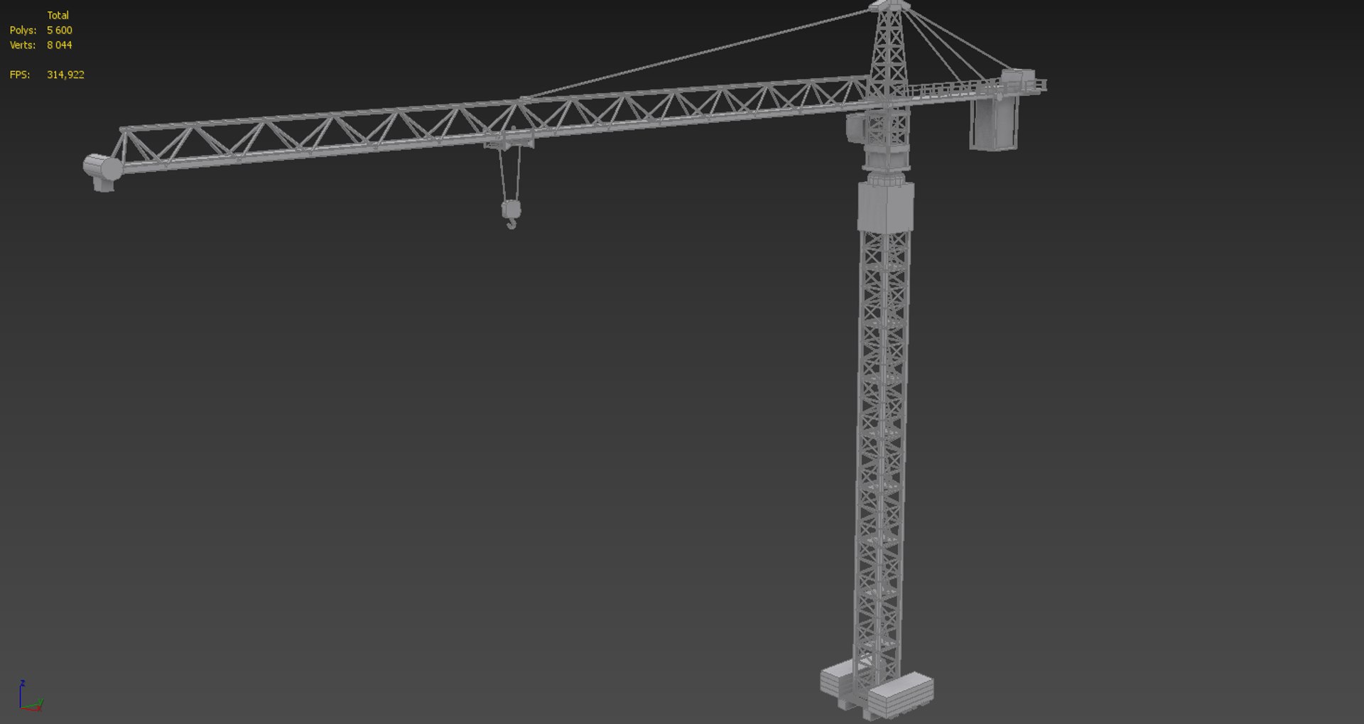 Tower Crane 3D Model | 1145233 | TurboSquid