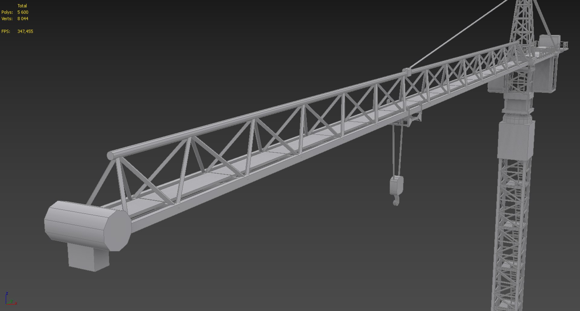 Tower Crane 3D Model | 1145233 | TurboSquid