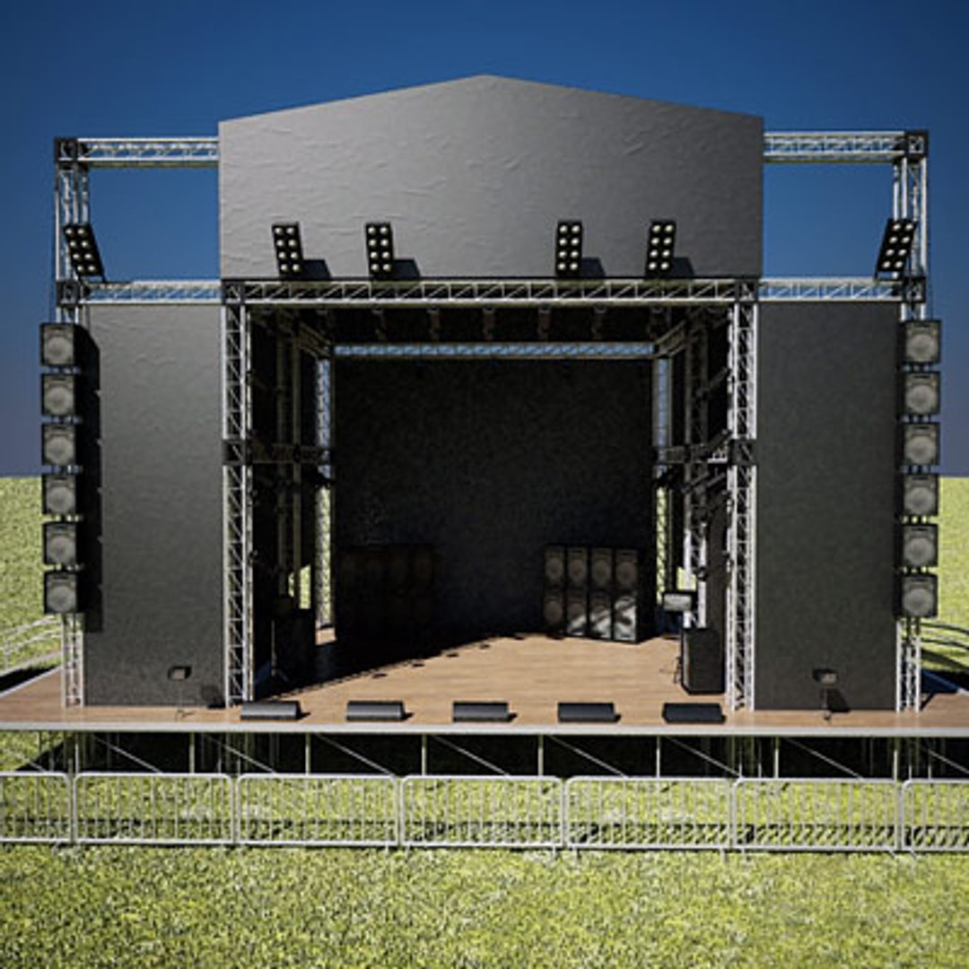 3d Model Music Stage