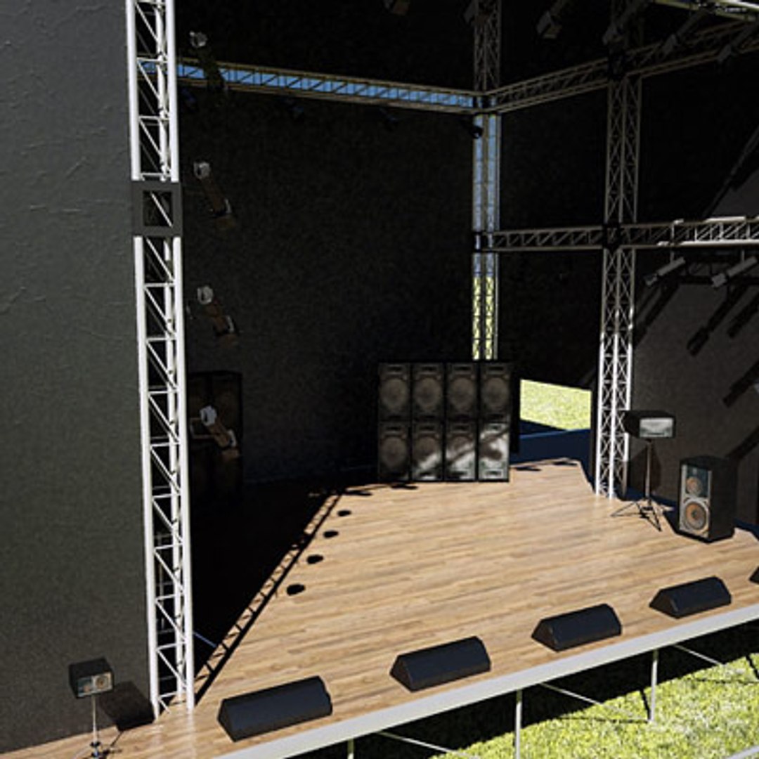 3d Model Music Stage