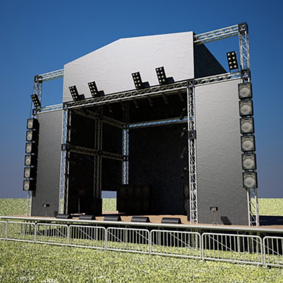 3d Model Music Stage