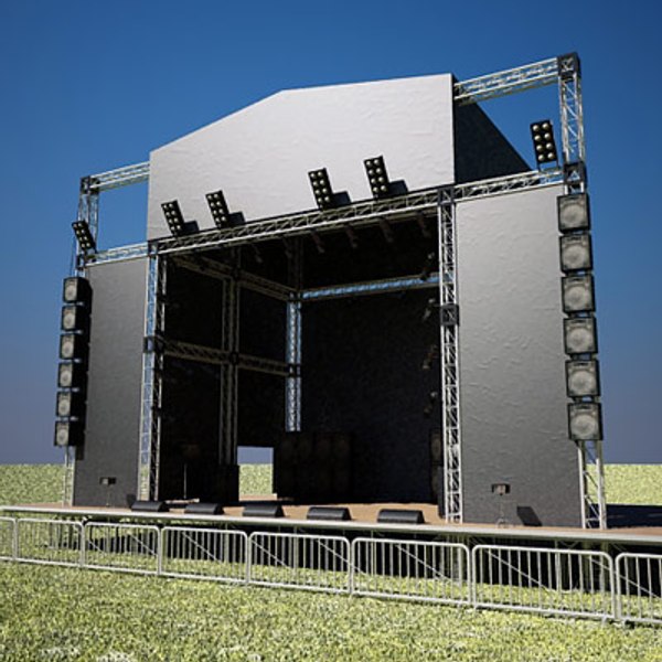 modelo 3d Escenario musical - TurboSquid 473841