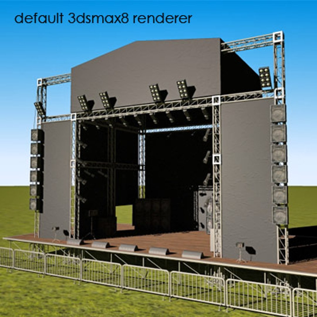 3d Model Music Stage