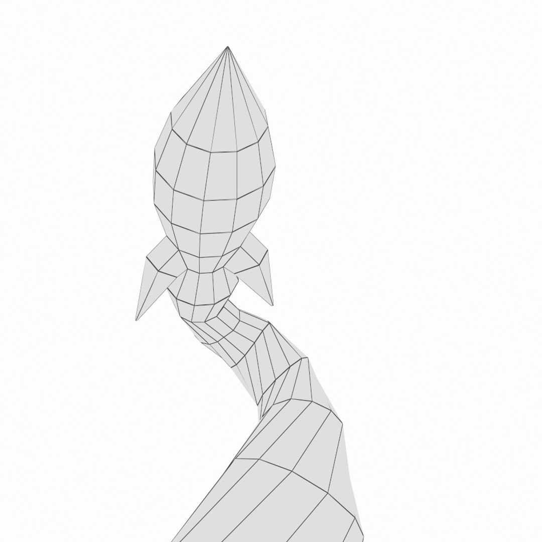 Paper Rocket 3D Model - TurboSquid 1364839