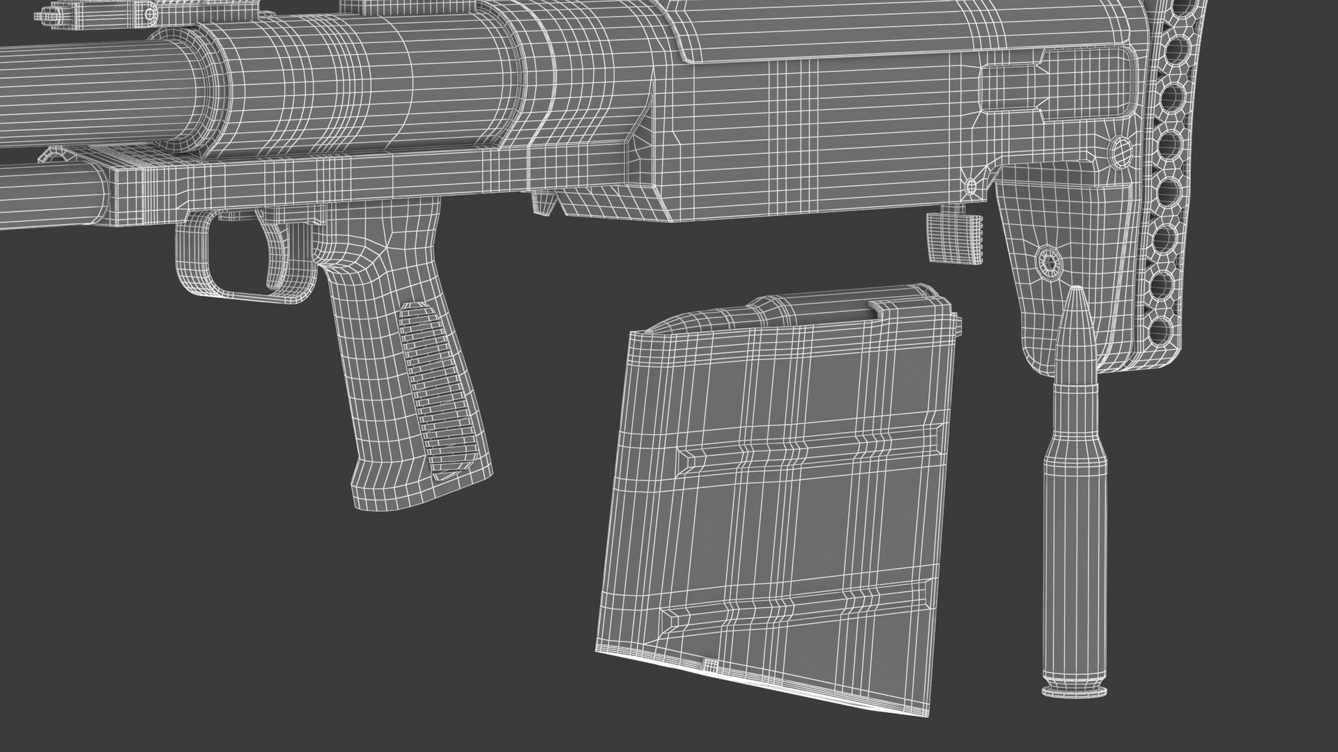 KSVK 12 Sniper Rifle 3D Model - TurboSquid 1775467