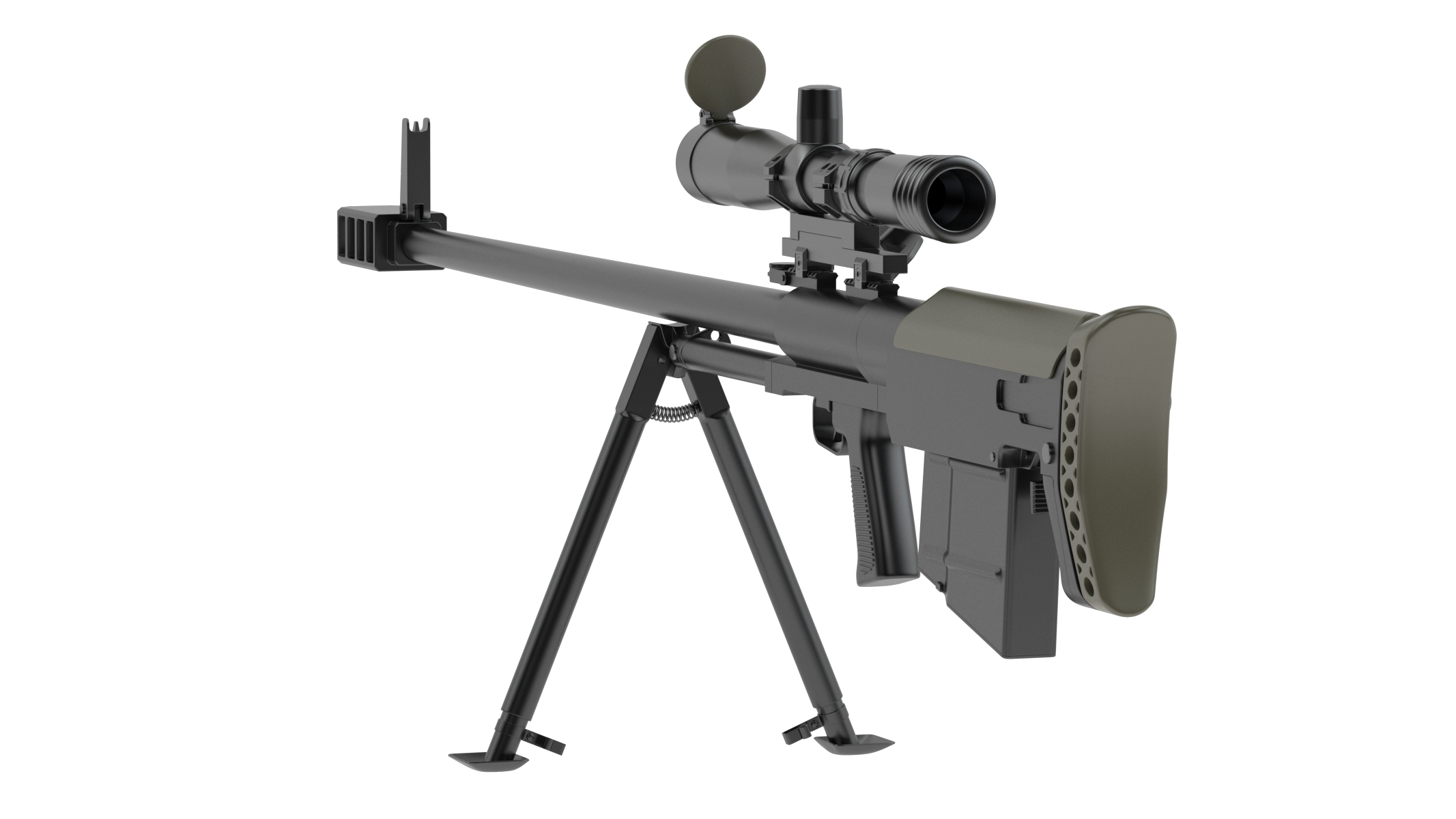 KSVK 12 Sniper Rifle 3D model - TurboSquid 1775467