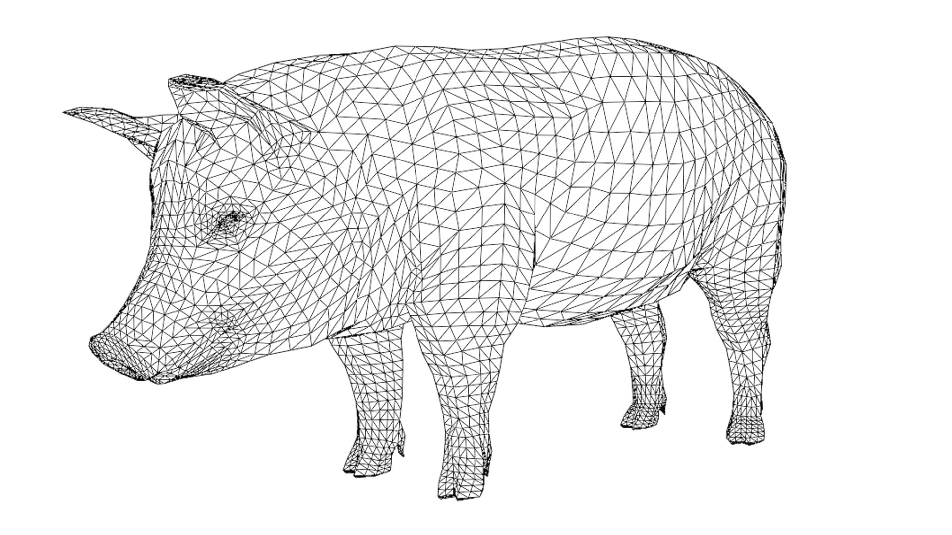 3D Pig - TurboSquid 2388487