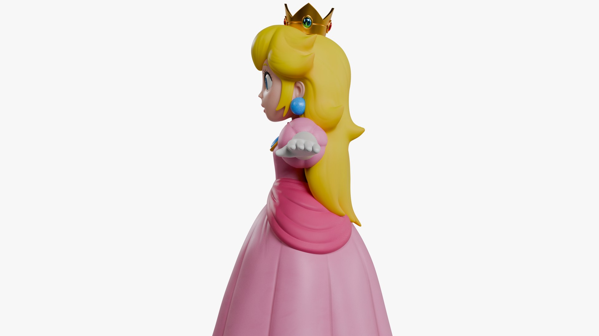 3D Princess Peach Character Super Mario Movie - TurboSquid 2249898