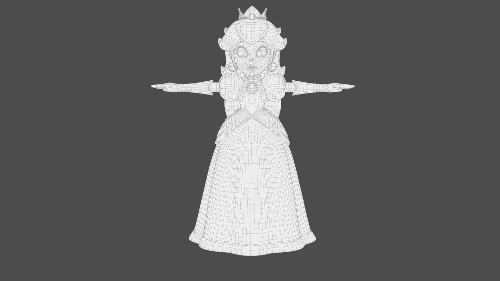 3D Princess Peach Character Super Mario Movie - TurboSquid 2249898