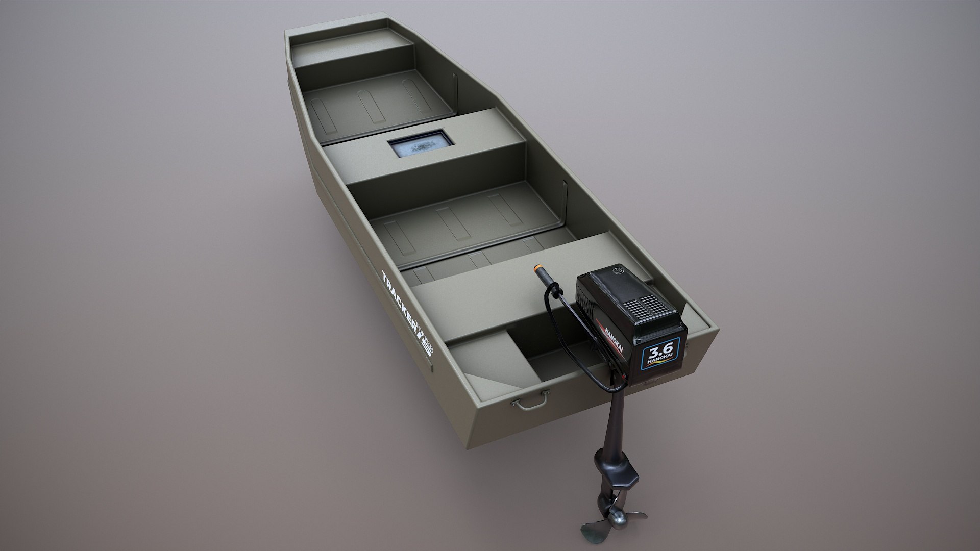 Fishing Boat Tracker Topper 15 Jon Boat Model - TurboSquid 2069277