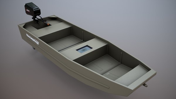 modelo 3d Barco de pesca Tracker Topper 15 Jon Boat - TurboSquid 2069277