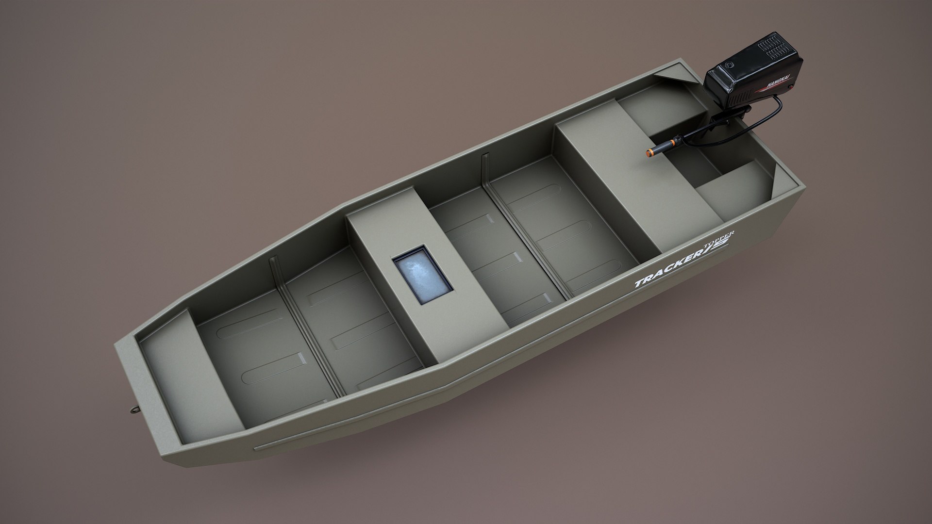 Fishing Boat Tracker Topper 15 Jon Boat Model - TurboSquid 2069277