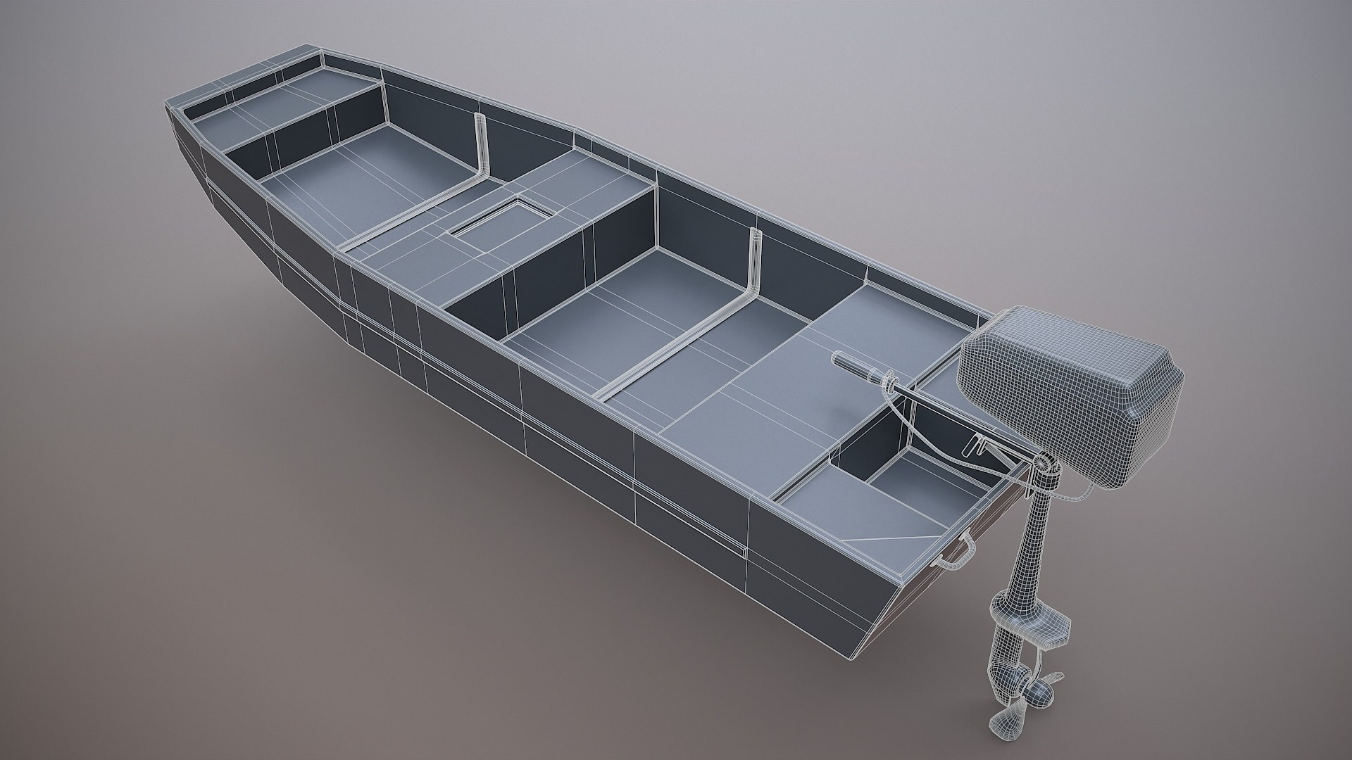 Fishing Boat Tracker Topper 15 Jon Boat Model - TurboSquid 2069277