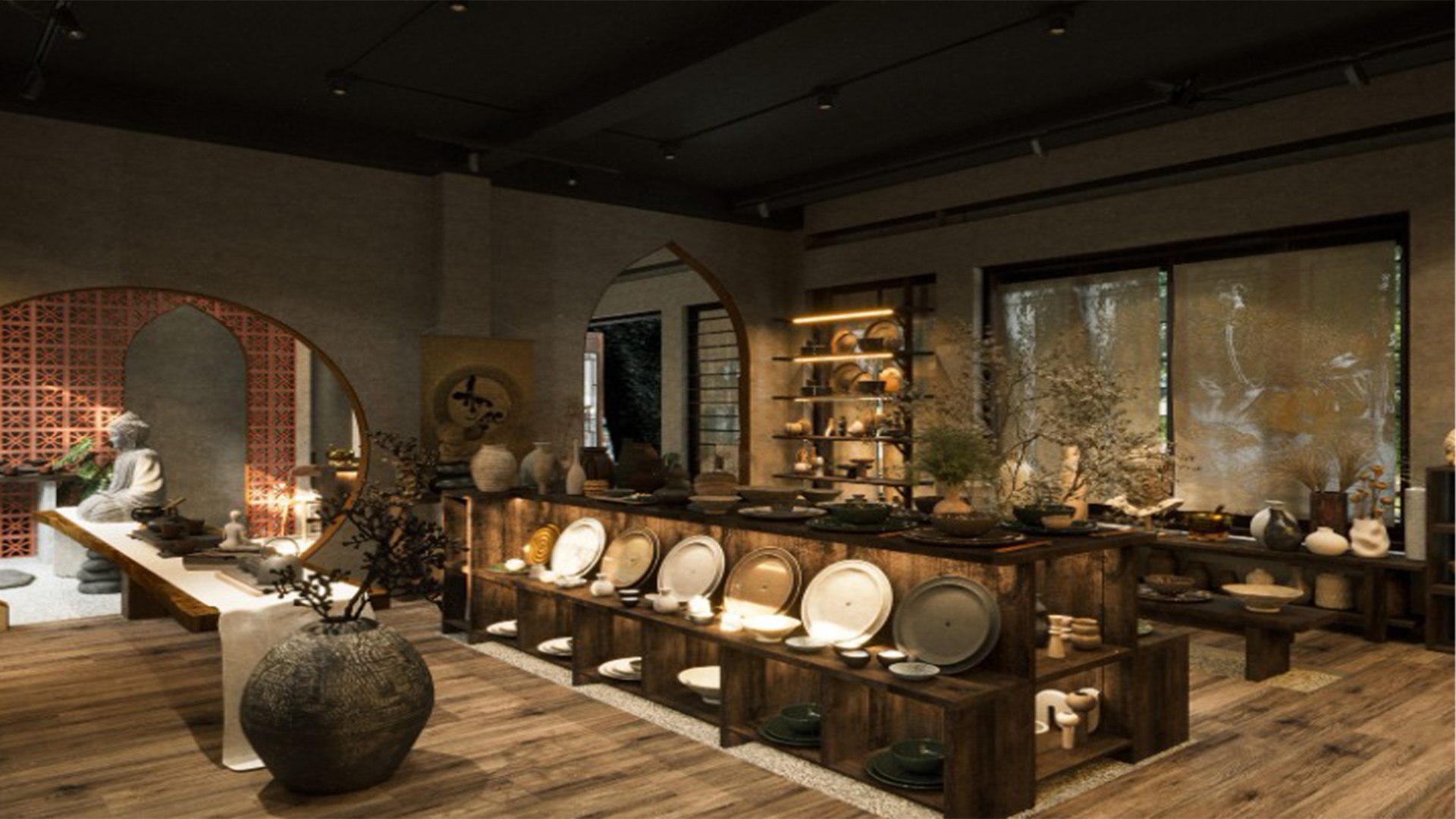 3D Ceramics Showroom Of Sneech 01 - MAX FXB OBJ SKP Simlab Collada ...