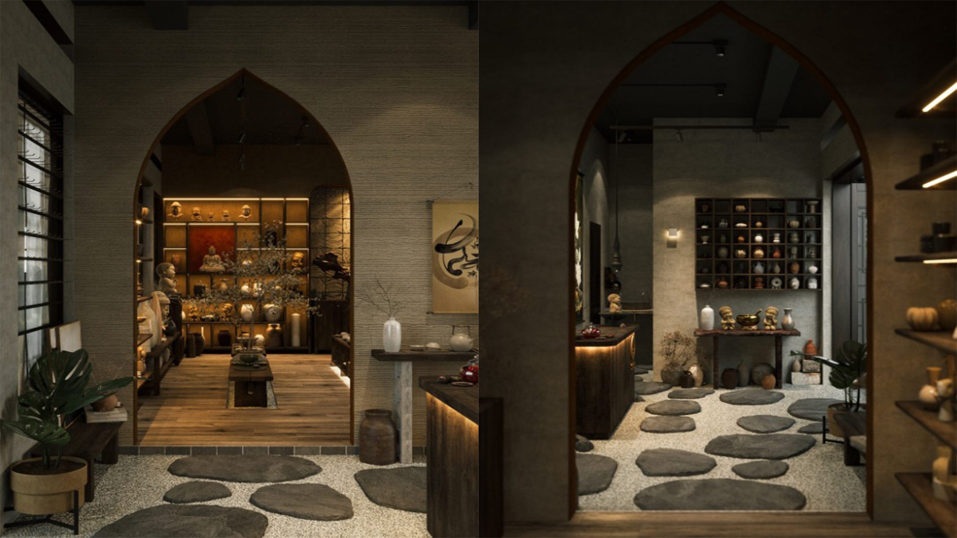 3D Ceramics Showroom Of Sneech 01 - MAX FXB OBJ SKP Simlab Collada ...