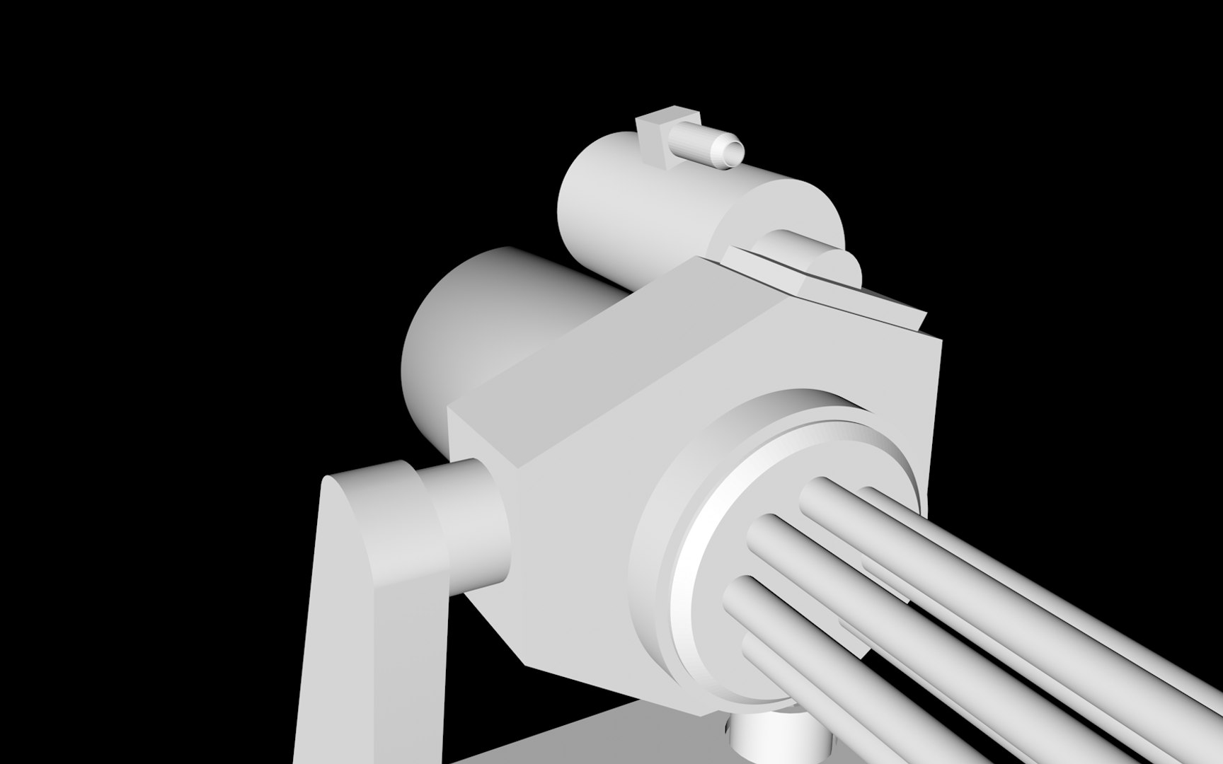 3d Model Mini Gun Minigun