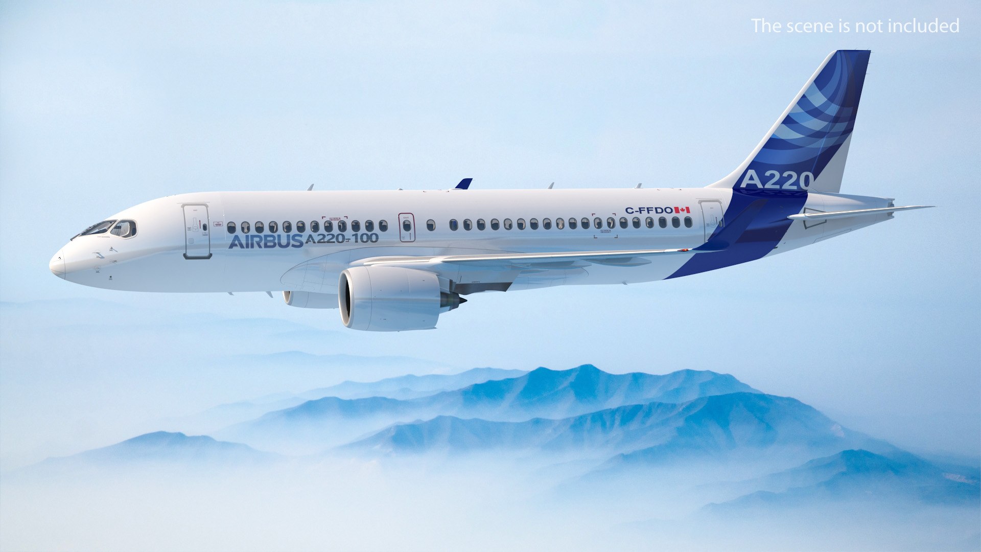 Airbus a220 100 interior 3D - TurboSquid 1608805