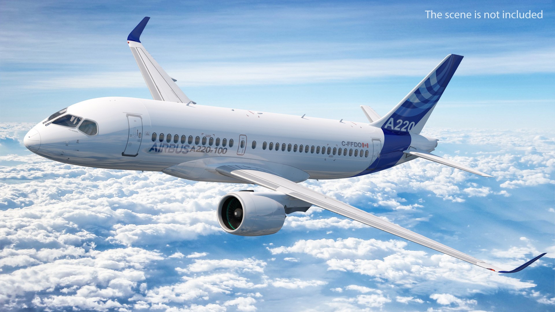 Airbus a220 100 interior 3D - TurboSquid 1608805