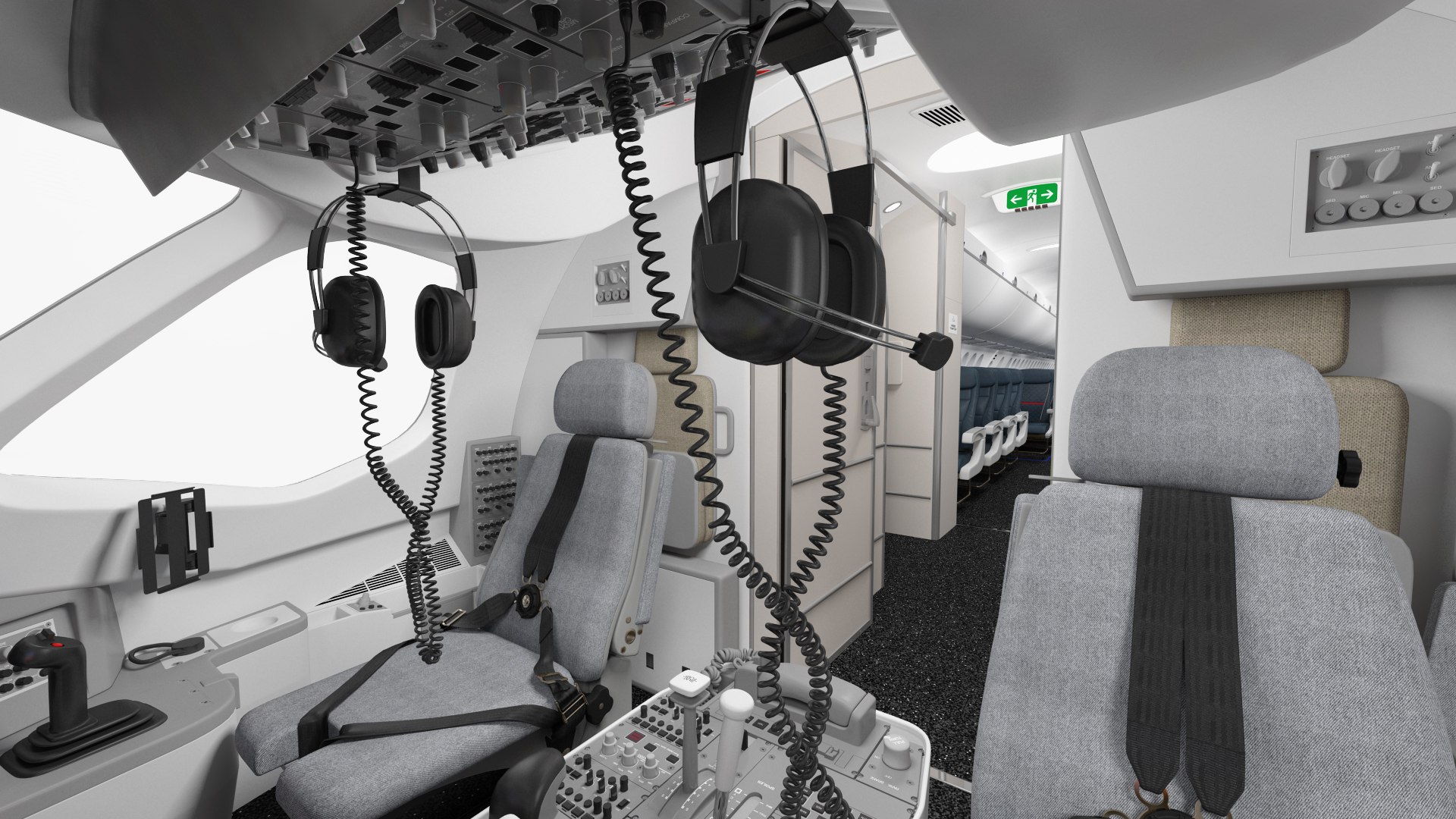 Airbus a220 100 interior 3D - TurboSquid 1608805
