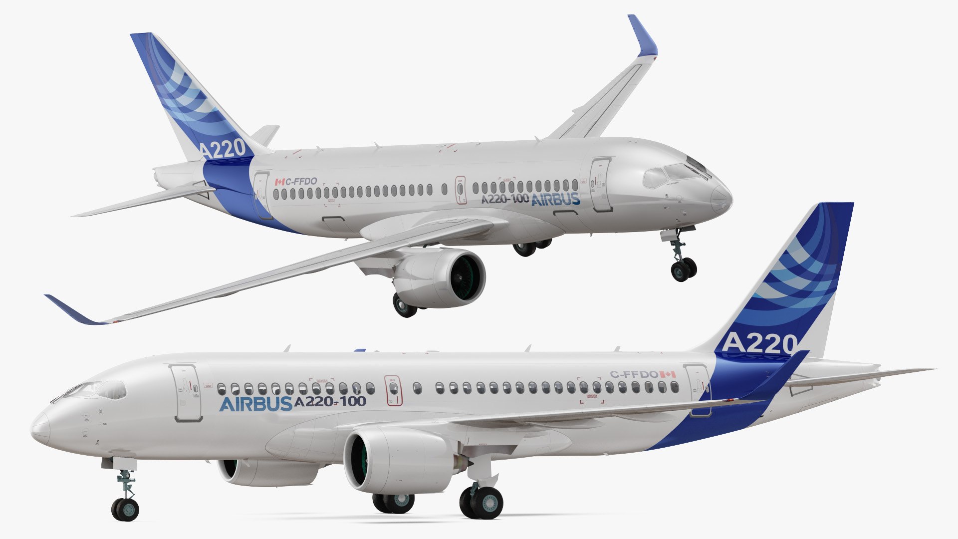 Airbus a220 100 interior 3D - TurboSquid 1608805