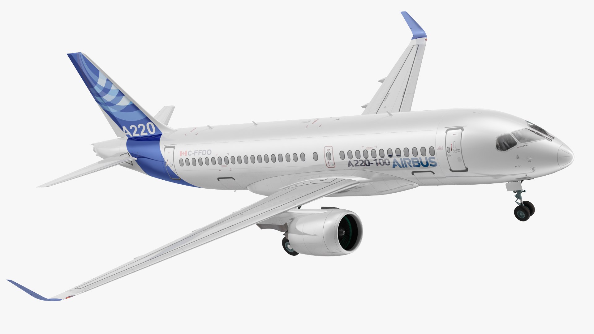 Airbus a220 100 interior 3D - TurboSquid 1608805