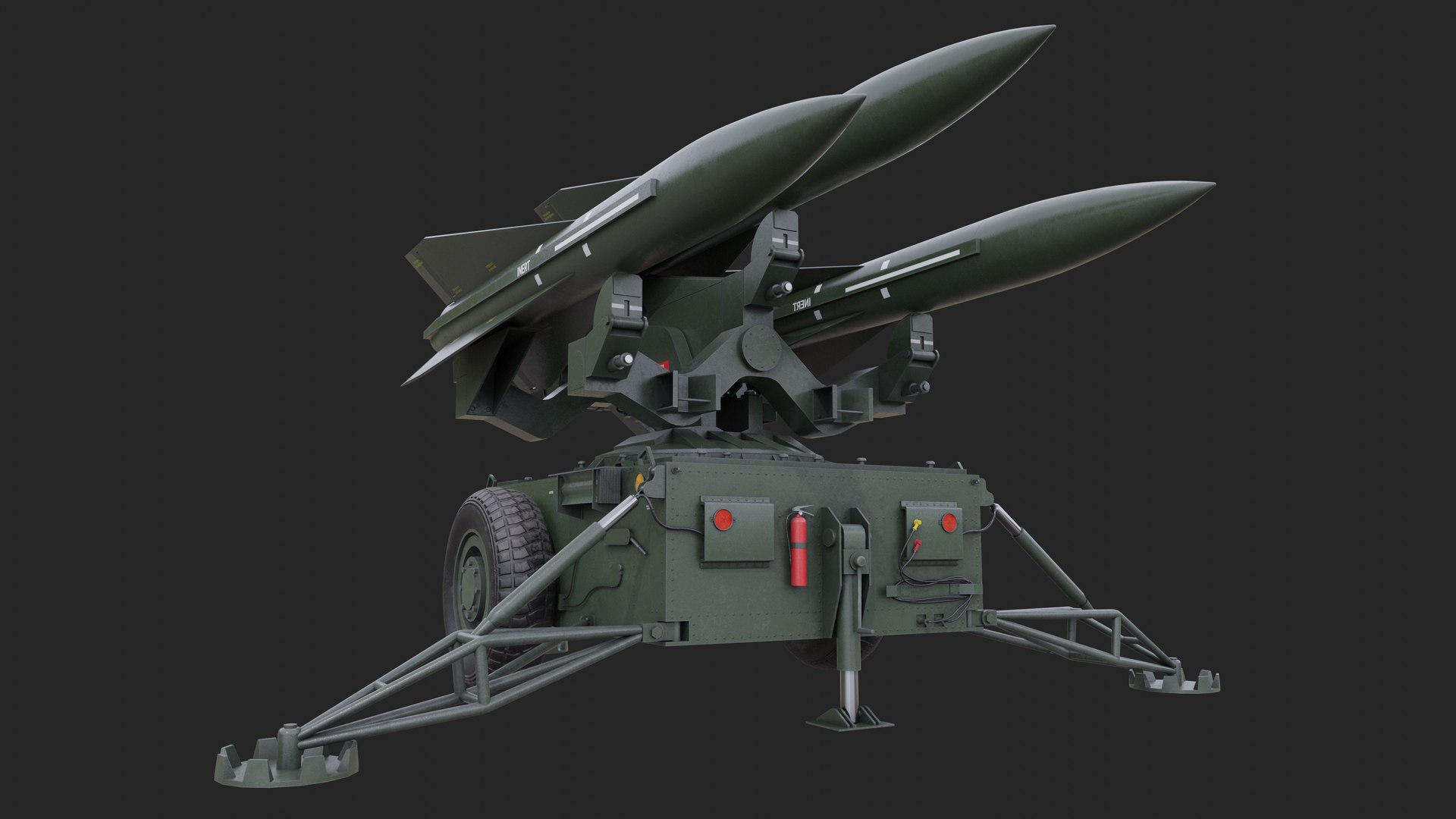Mim 23 HAWK - Air Defense Missile 3D Model - TurboSquid 1860827