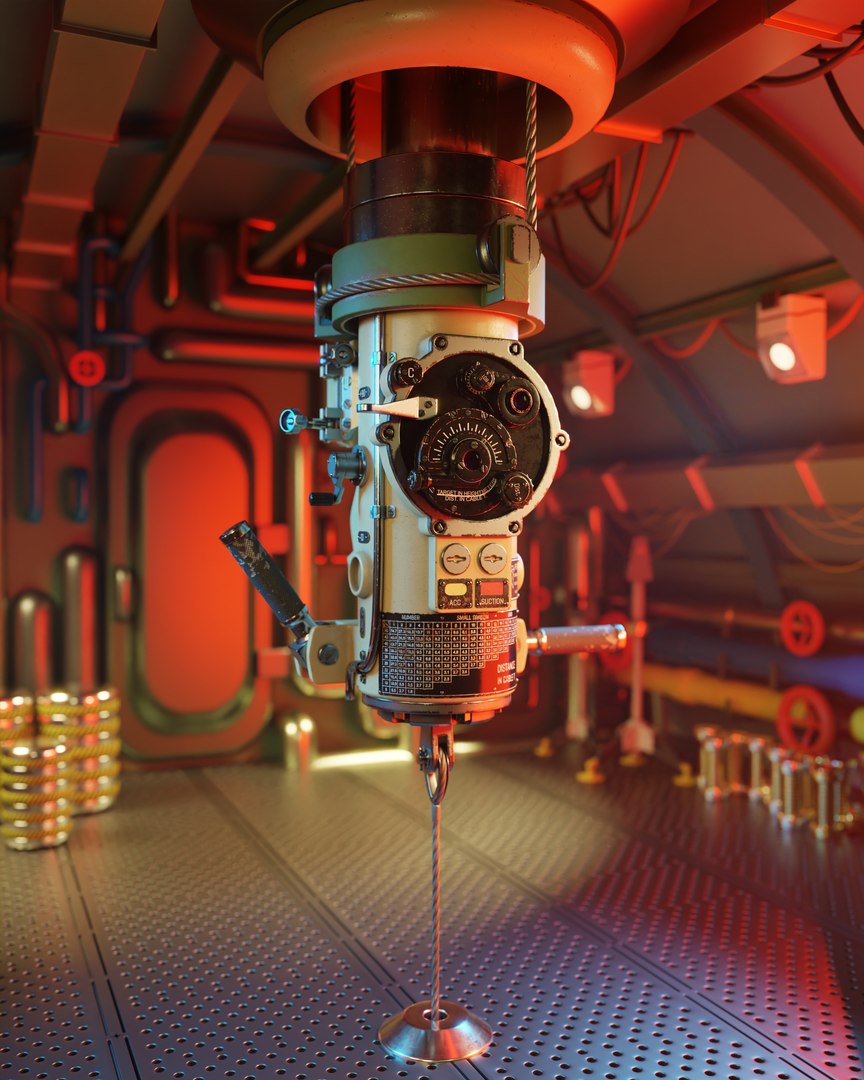 D-2 Submarine Periscope Model - TurboSquid 2072372