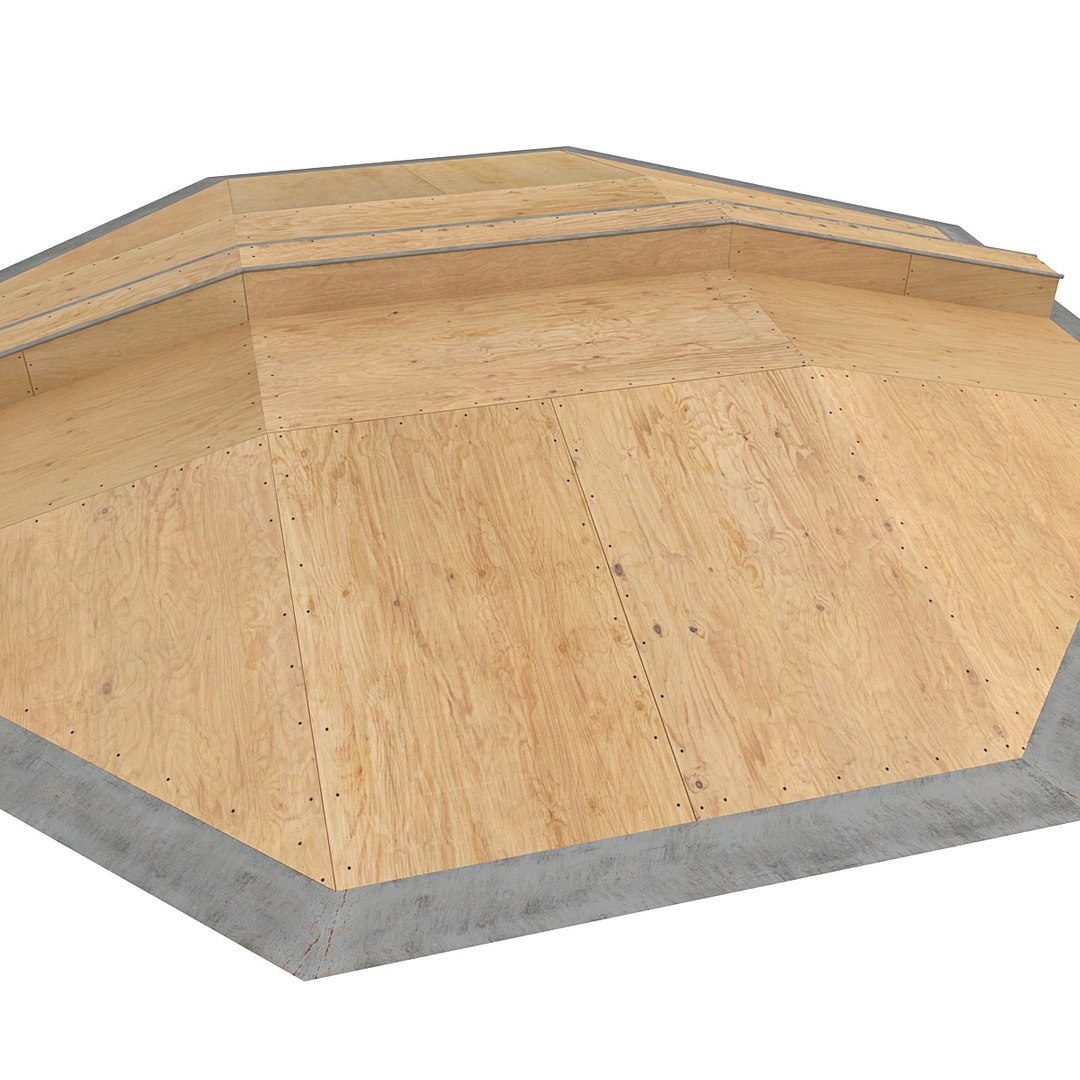 skate ramp fun box 3d max
