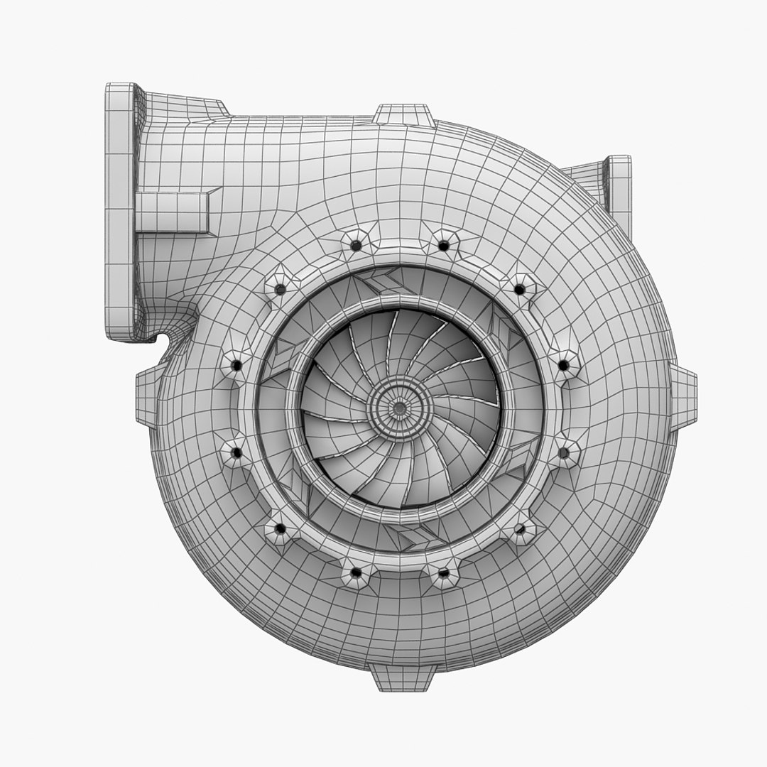 Turbocharger 3D Model - TurboSquid 1568063