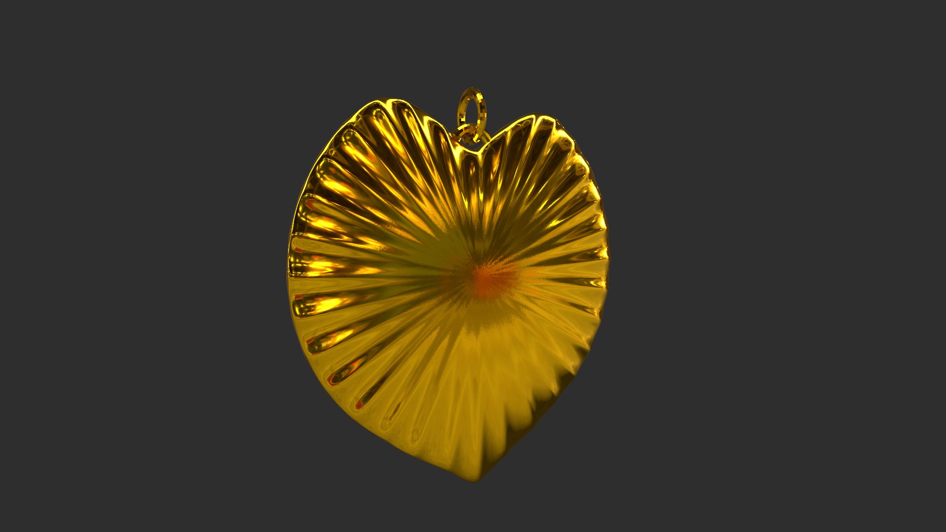3D model Love Gold Necklace - TurboSquid 1835025