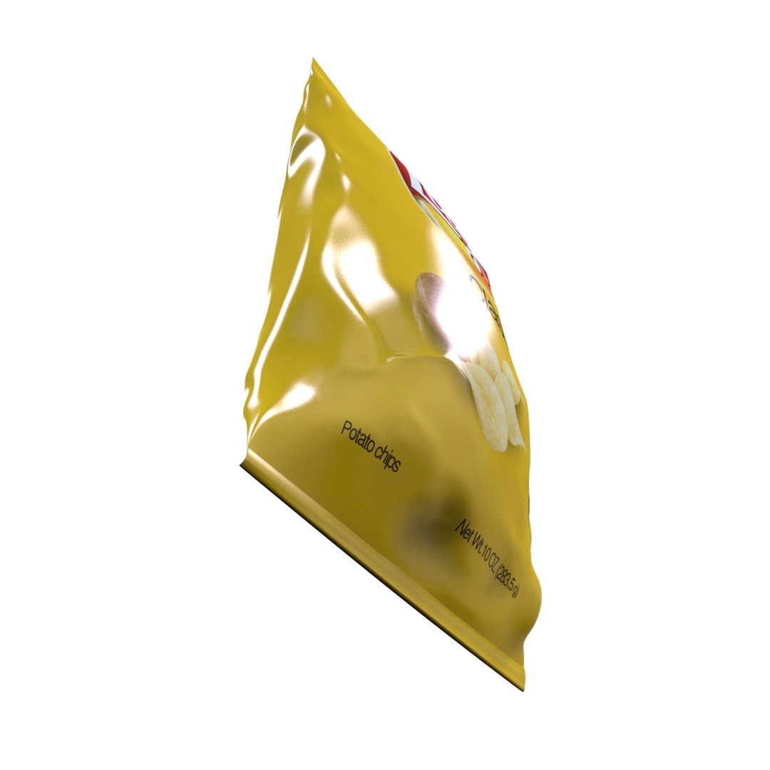 Realistic Chip Bag 3d Obj