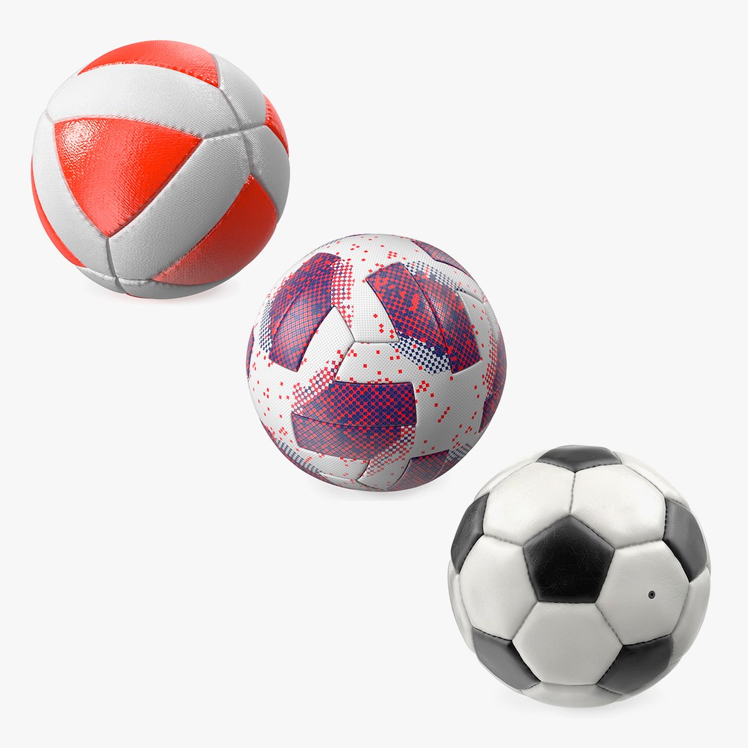 Soccer Balls Collection model - TurboSquid 2143048