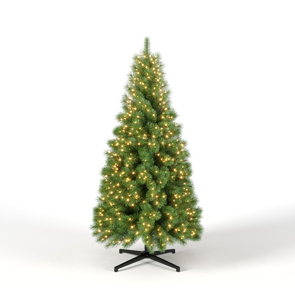 Christmas Tree 7 feet With Lights 3D - TurboSquid 1815476