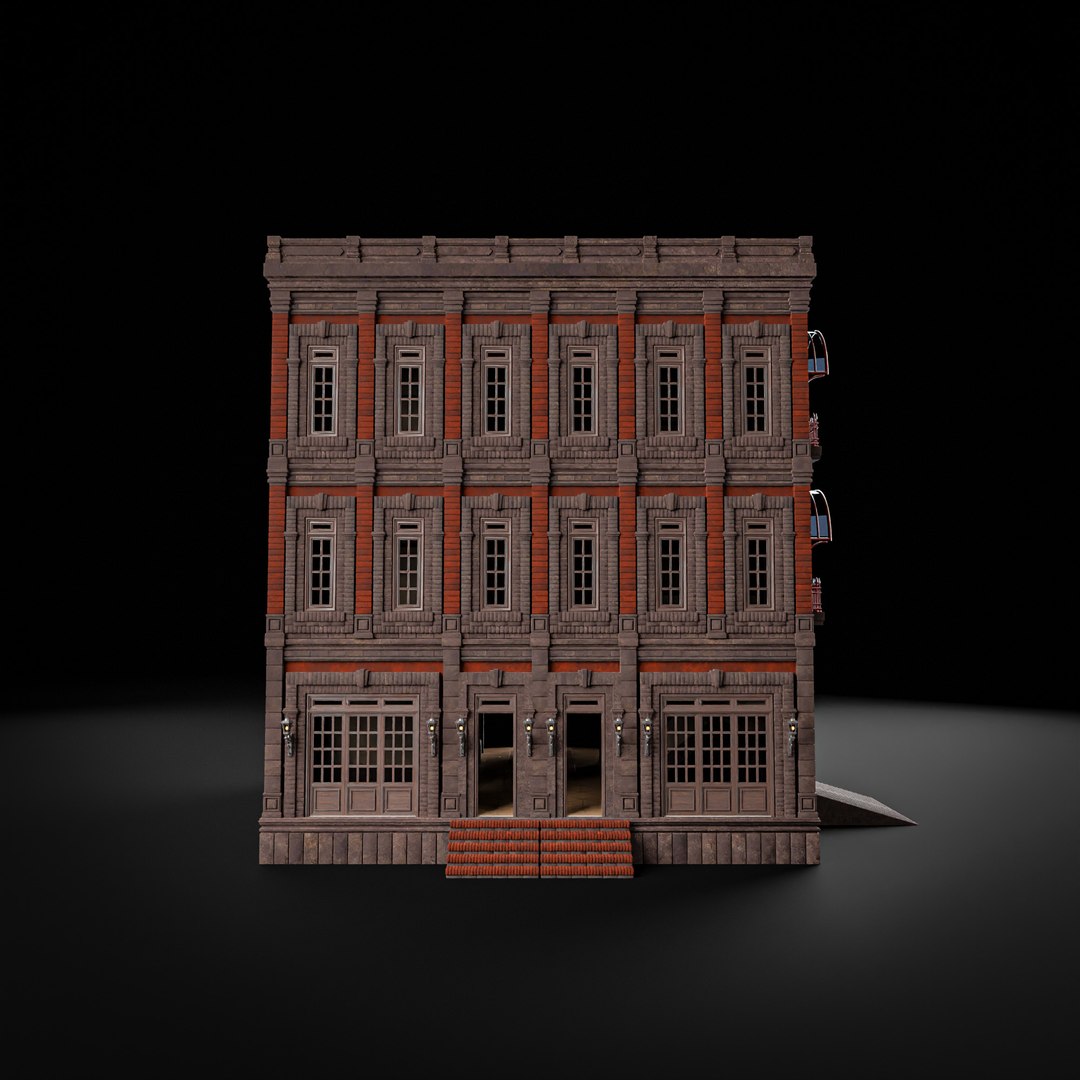 3D MODULAR BUILDING WITH INTERIOR KITBASH 02 Model - TurboSquid 2264950