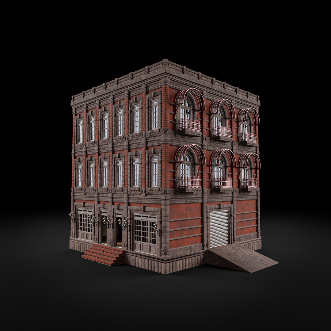 3D MODULAR BUILDING WITH INTERIOR KITBASH 02 Model - TurboSquid 2264950
