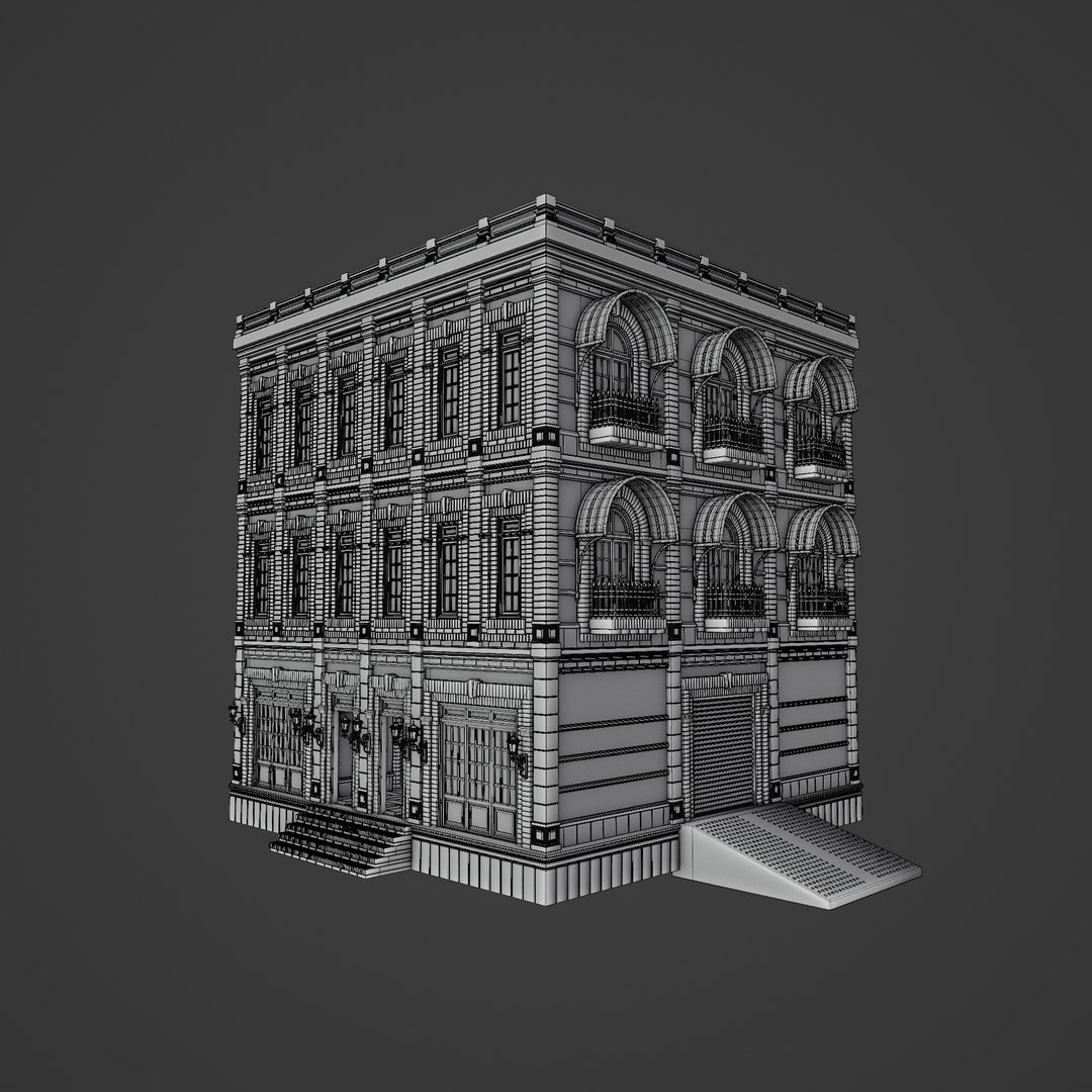 3D MODULAR BUILDING WITH INTERIOR KITBASH 02 Model - TurboSquid 2264950