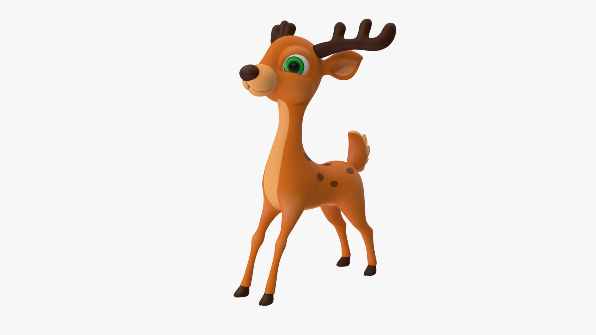 Cartoon Reindeer Rigged For Cinema 4D 3D Model - TurboSquid 2128357
