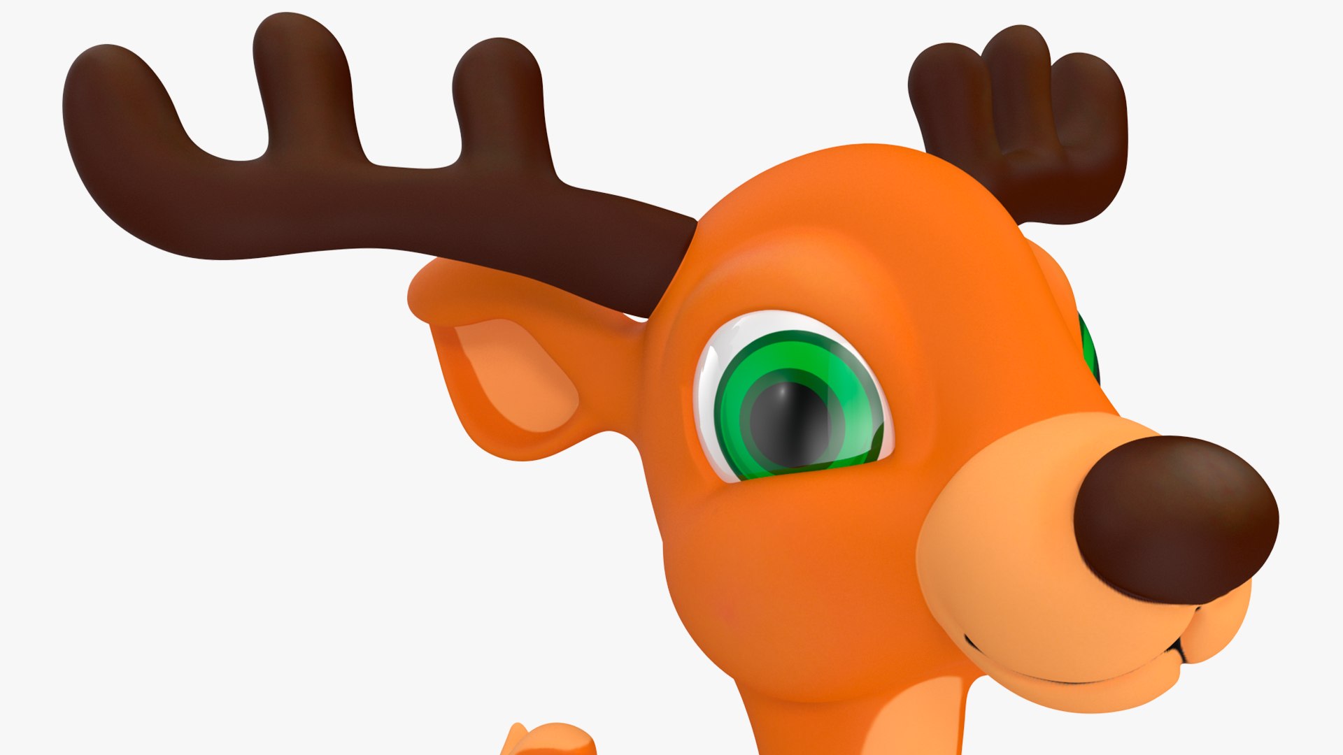 Cartoon Reindeer Rigged For Cinema 4D 3D Model - TurboSquid 2128357