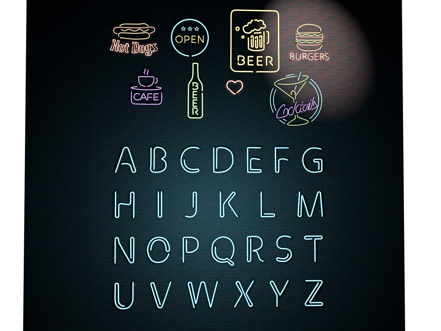 3D Neon Light Model - TurboSquid 1151337