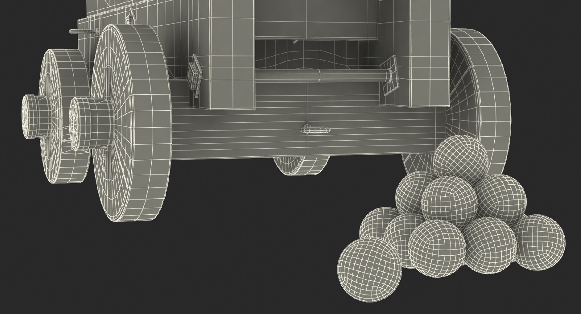 Old ship cannon balls 3D - TurboSquid 1303464