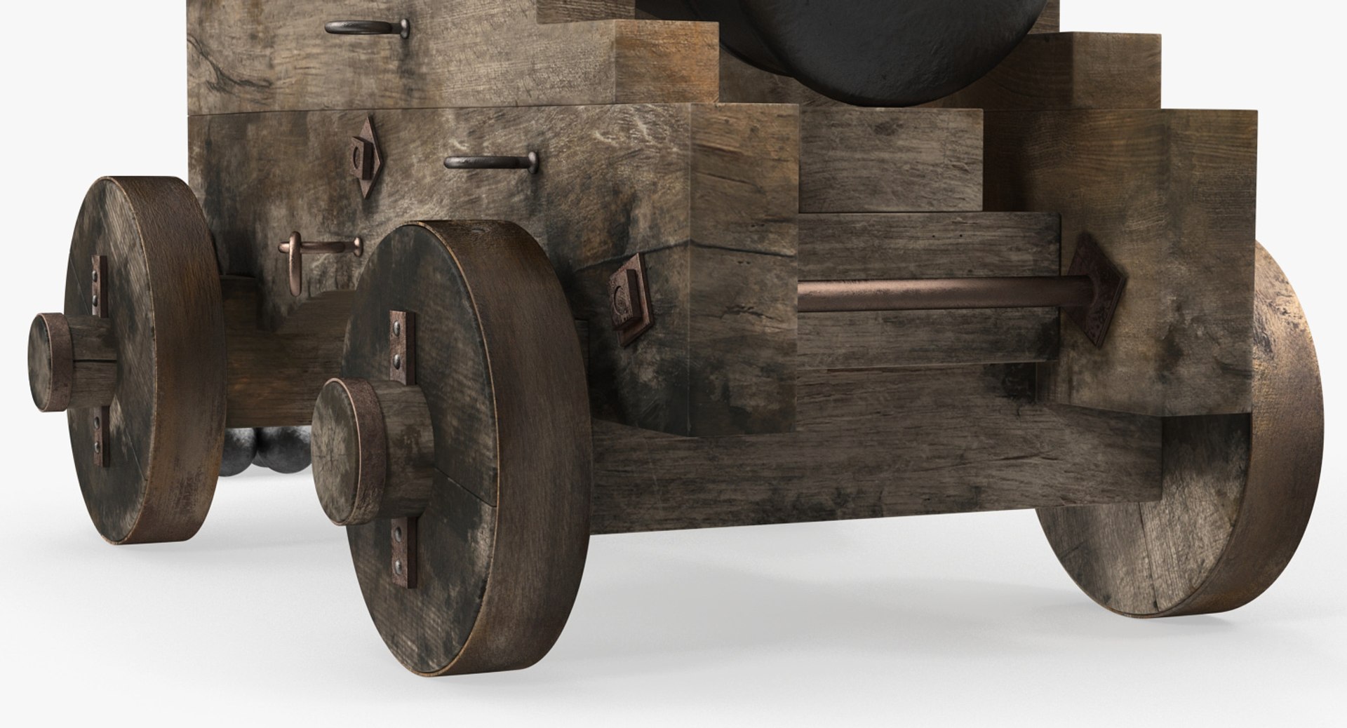 Old Ship Cannon Balls 3D - TurboSquid 1303464