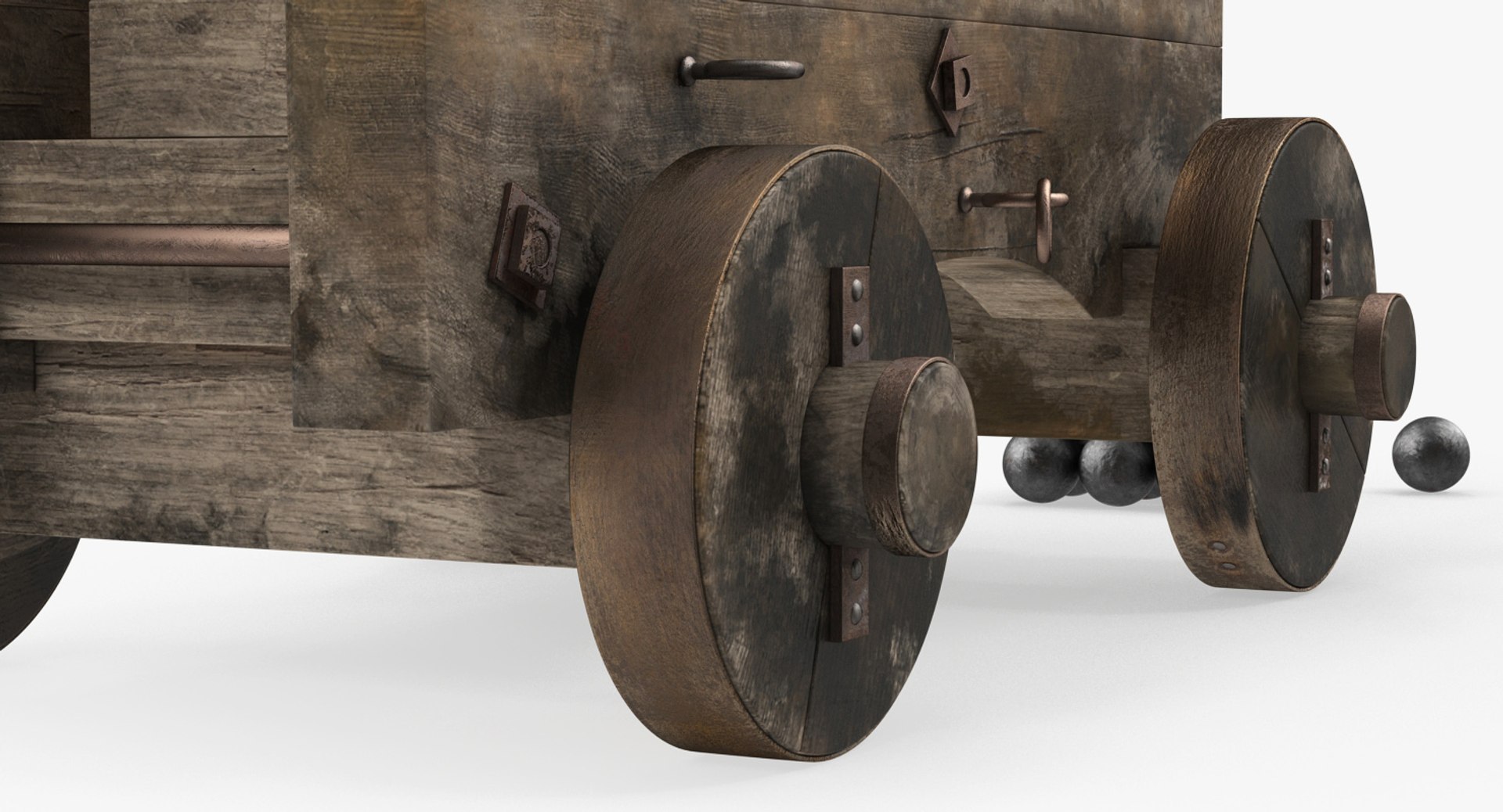 Old Ship Cannon Balls 3D - TurboSquid 1303464