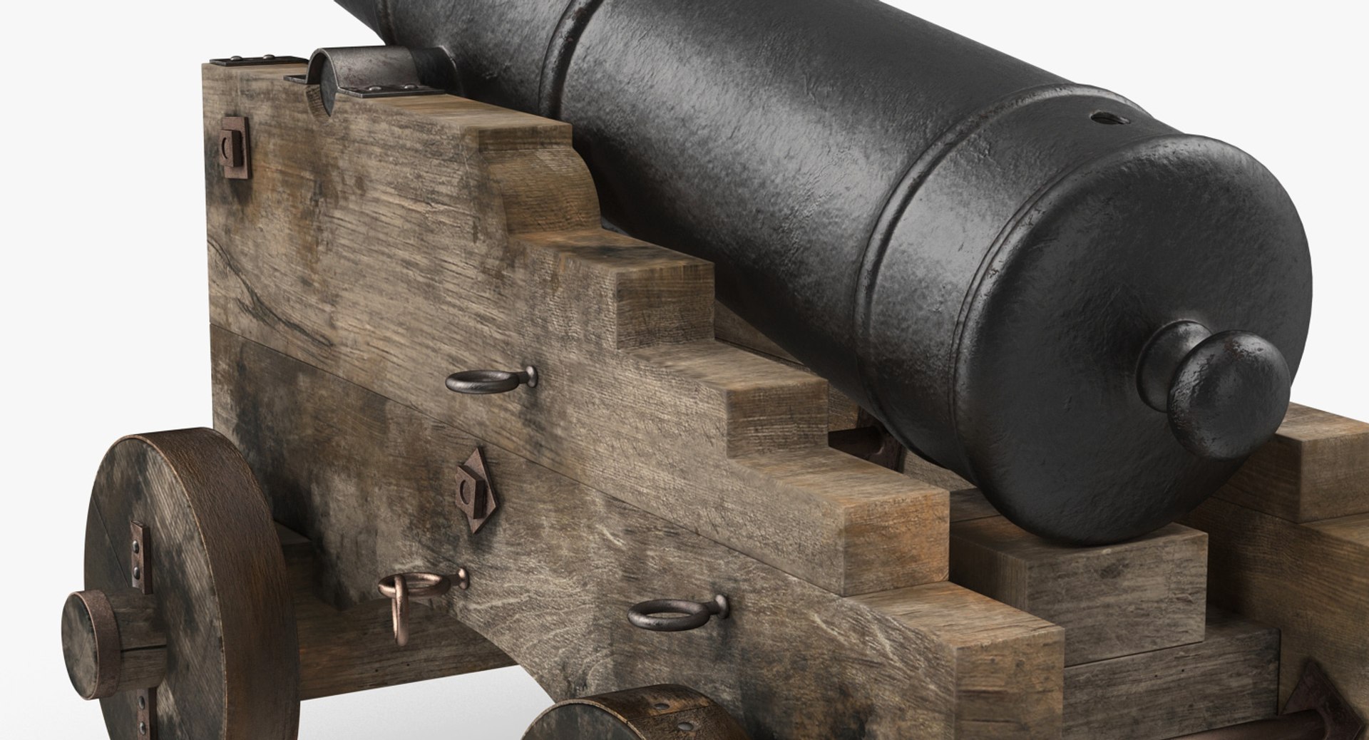 Old Ship Cannon Balls 3D - TurboSquid 1303464
