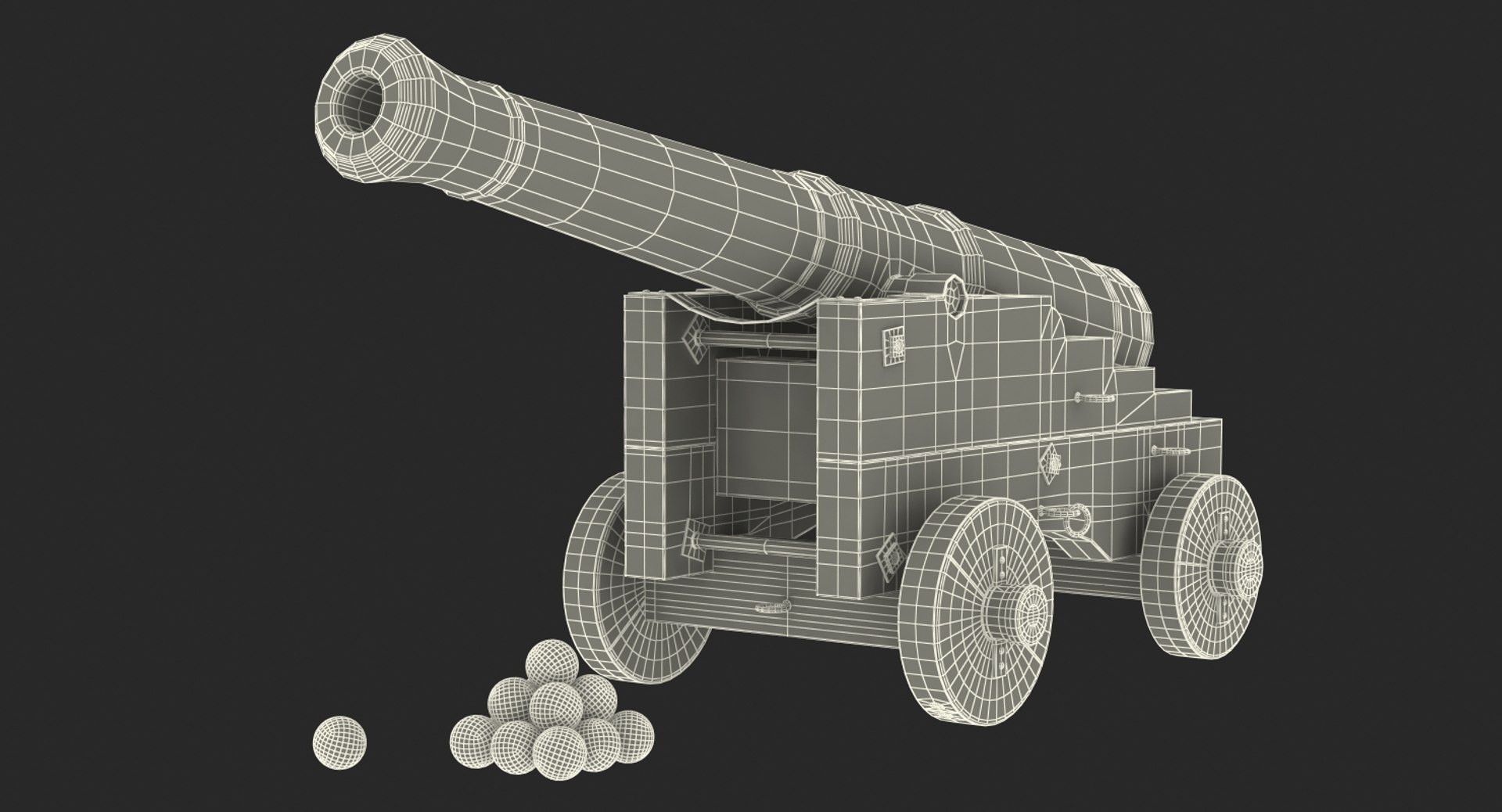 Old ship cannon balls 3D - TurboSquid 1303464