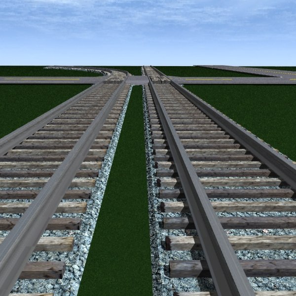 Railroad Track 3D Models for Download | TurboSquid